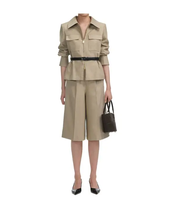SELF-PORTRAIT Twill Playsuit