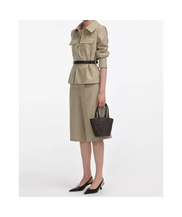 SELF-PORTRAIT Twill Playsuit