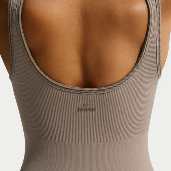 Nike Skims Ribbed Seamless Scoop-neck 5" Bodysuit