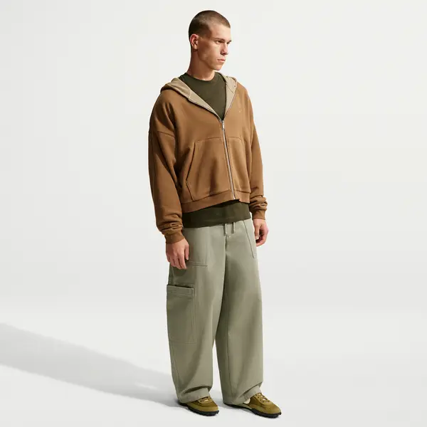 Nike Club Oversized Fleece Full-zip Reversible Hoodie