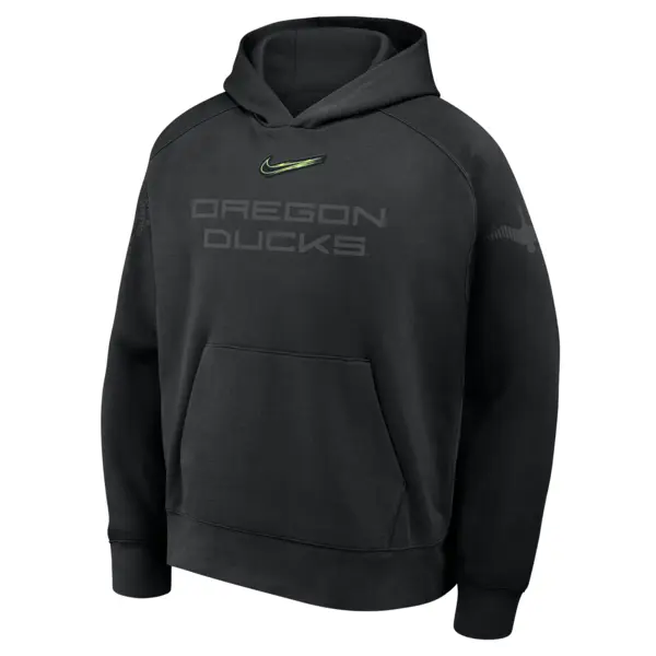 Nike Oregon Origin Of Speed Air College Pullover Hoodie - Black