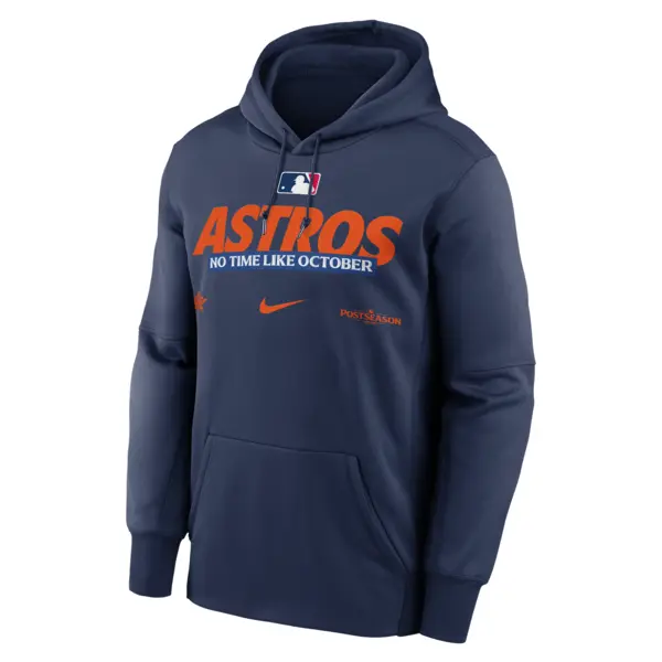 Nike Houston Astros 2026 Postseason Authentic Collection Therma-fit Mlb Pullover Hoodie