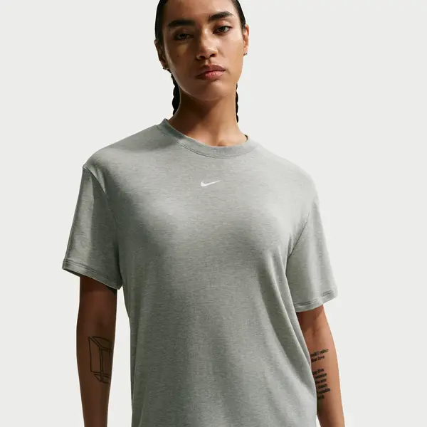 Nike One Relaxed Dri-fit Short-sleeve Top - Grey