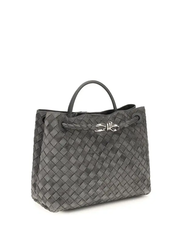 Bottega Veneta Medium Andiamo Handbag - Gray