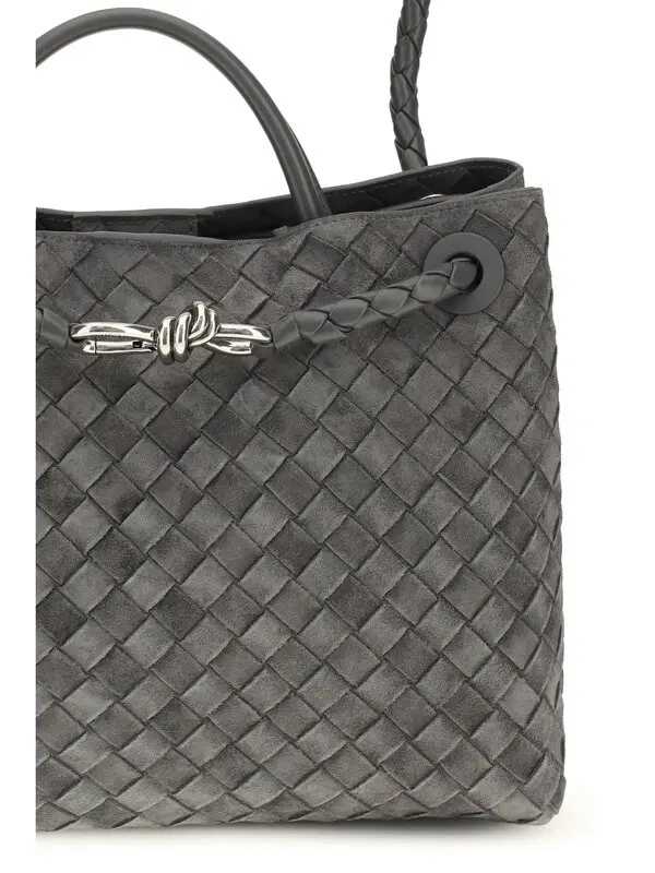 Bottega Veneta Medium Andiamo Handbag - Gray