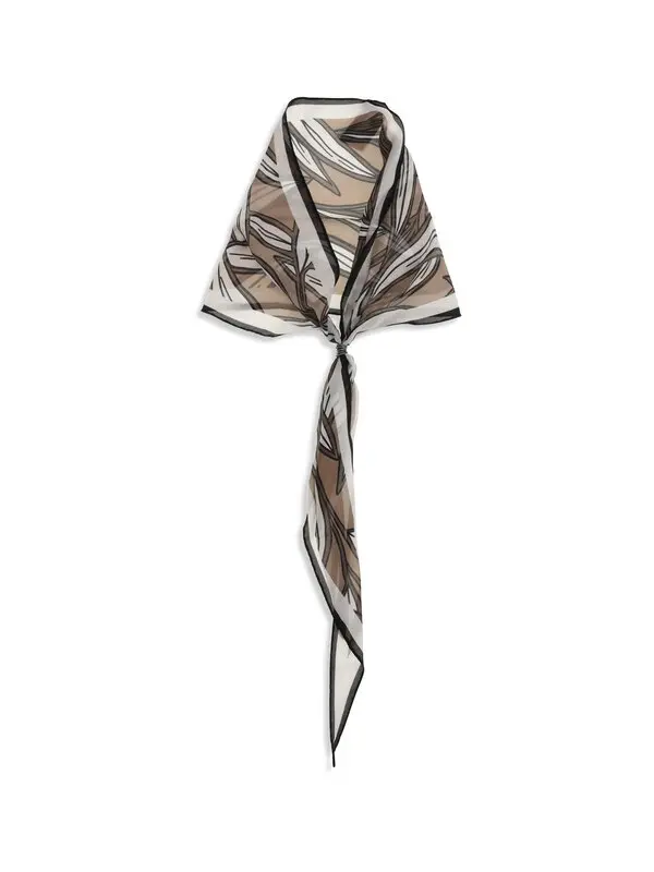 Brunello Cucinelli Silk Tropical Print Bandeau