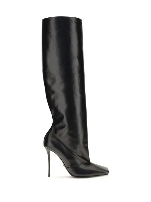 Dolce & Gabbana Calfskin Tall Boots - Black