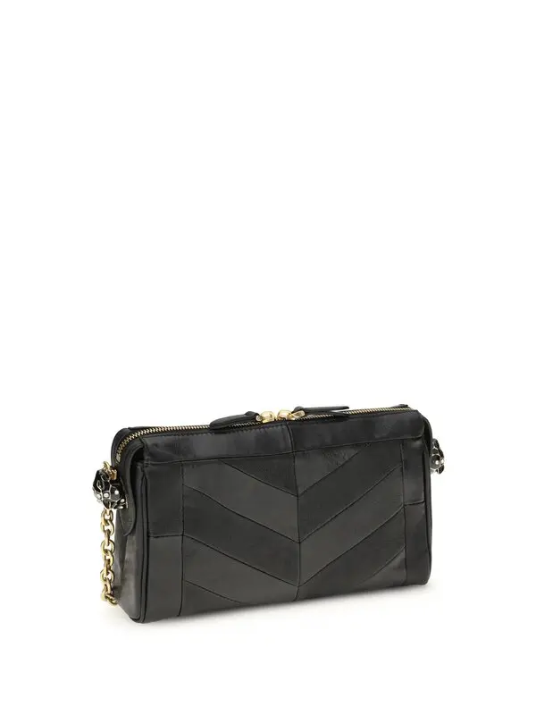 Valentino Garavani Small Panthea Chevron Nappa Shoulder Bag