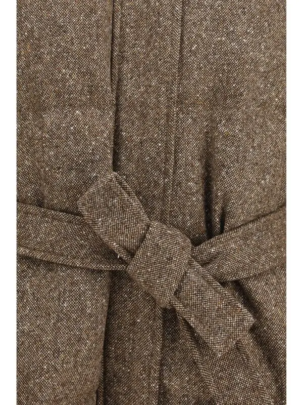 Brunello Cucinelli Long Padded Coat With Belt