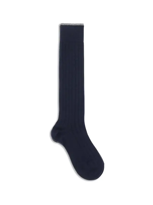 Brunello Cucinelli Ribbed Cashmere Socks
