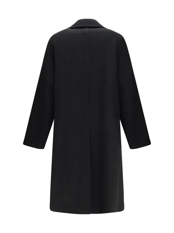 LEMAIRE Short Double-breasted Wool And Alpaca Coat