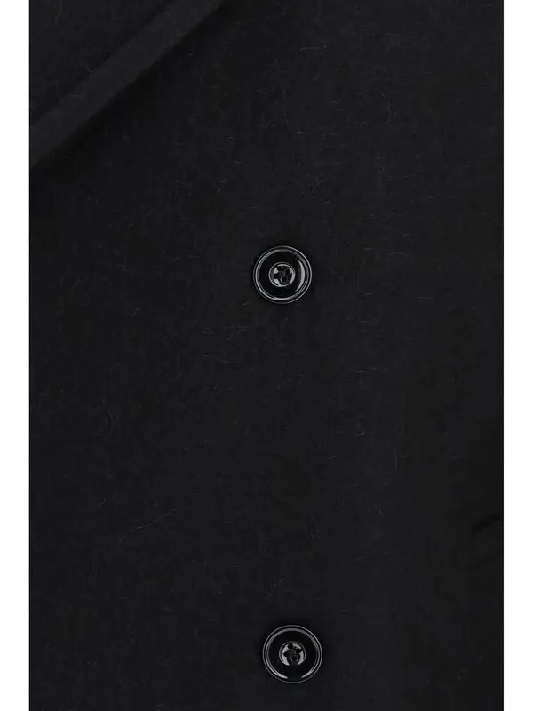 LEMAIRE Short Double-breasted Wool And Alpaca Coat