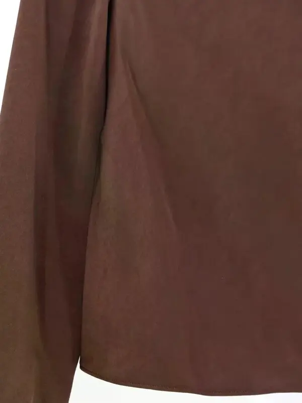 Vince Draped Long-sleeve Blouse