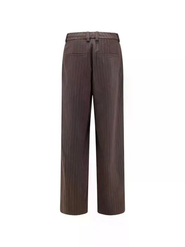 Vince Pinstriped Wide-leg Trousers