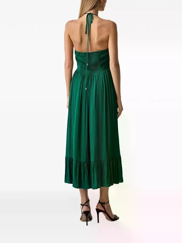 MORGAN Ruched Halterneck Midi Dress