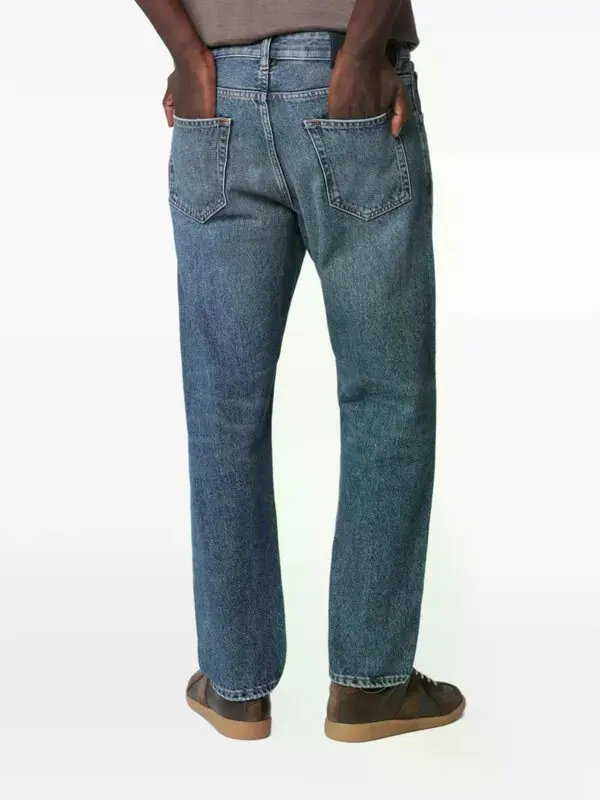 PT TORINO Whiskering-effect Straight-leg Jeans - Blue