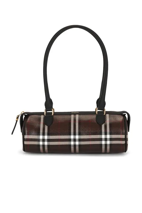 Burberry Mini Barrel Bag In Chocolate - Chocolate Brown