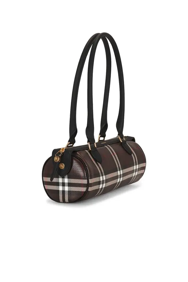 Burberry Mini Barrel Bag In Chocolate