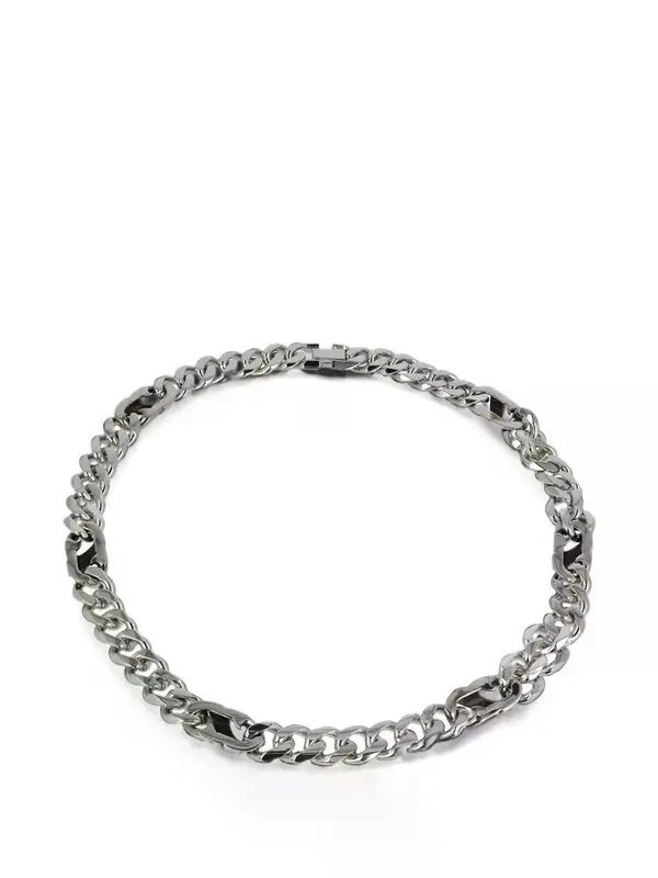 Vetements Logo-engraved Curb-link Necklace