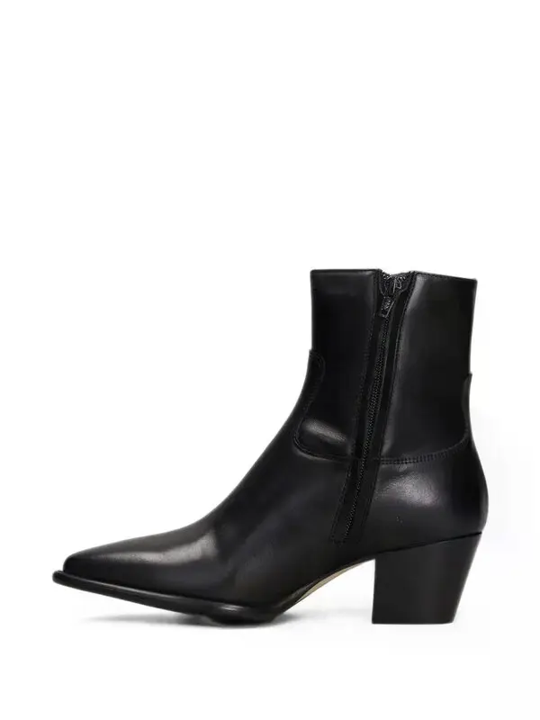 ANNA F. Pointed-toe Panelled Ankle Boots