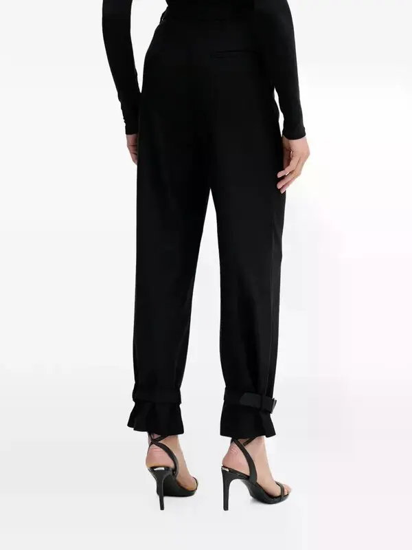 Sisley Buckle-hem Straight Trousers