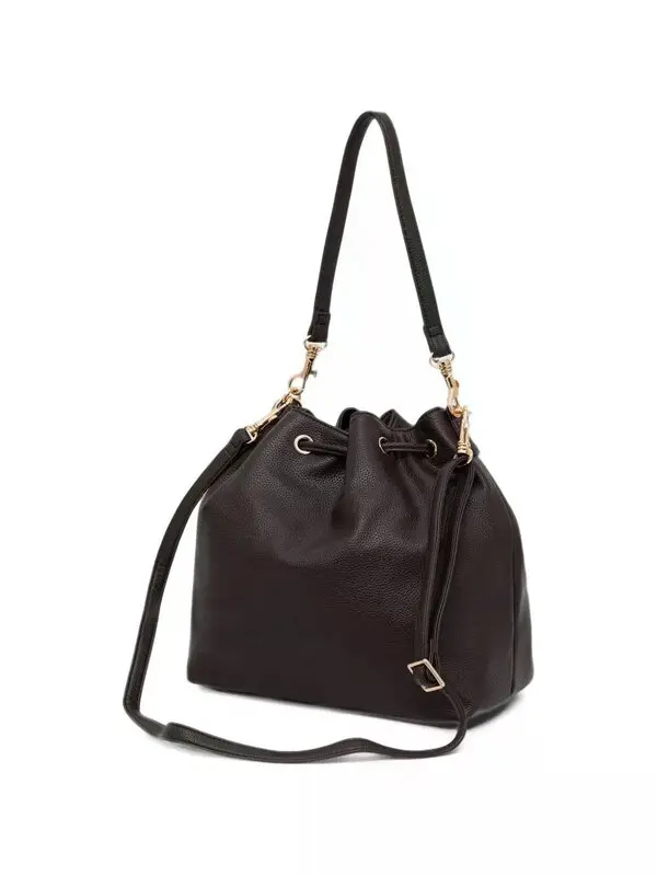 JOOP! Grained-effect Drawstring Bucket Bag - Brown