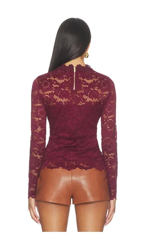 Generation Love Vix Lace Top In Red