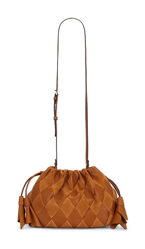 Zimmermann Cloud 91 Medium Clutch Bag In Tan - Caramel