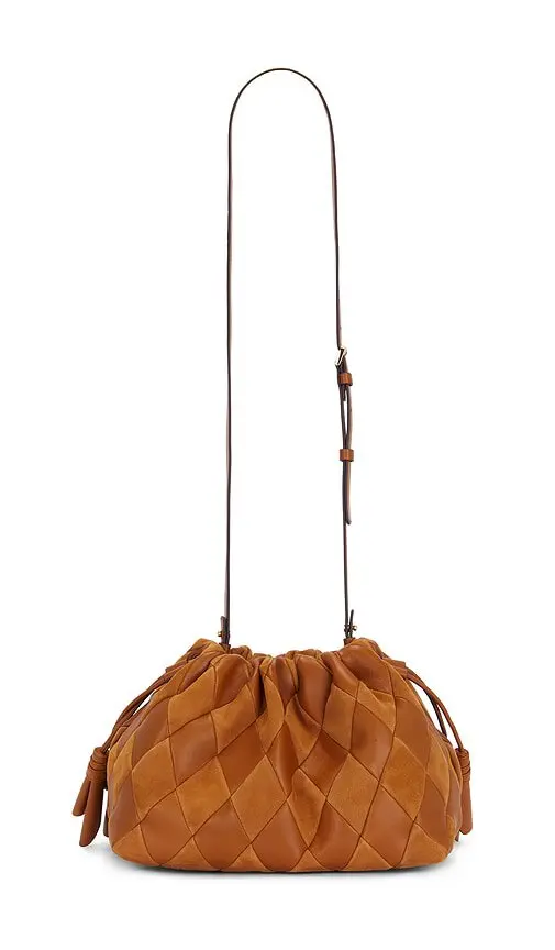 Zimmermann Cloud 91 Medium Clutch Bag In Tan - Caramel