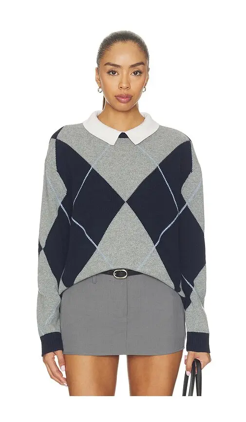 Joe's Jeans The Jude Collared Sweater In Baby Blue