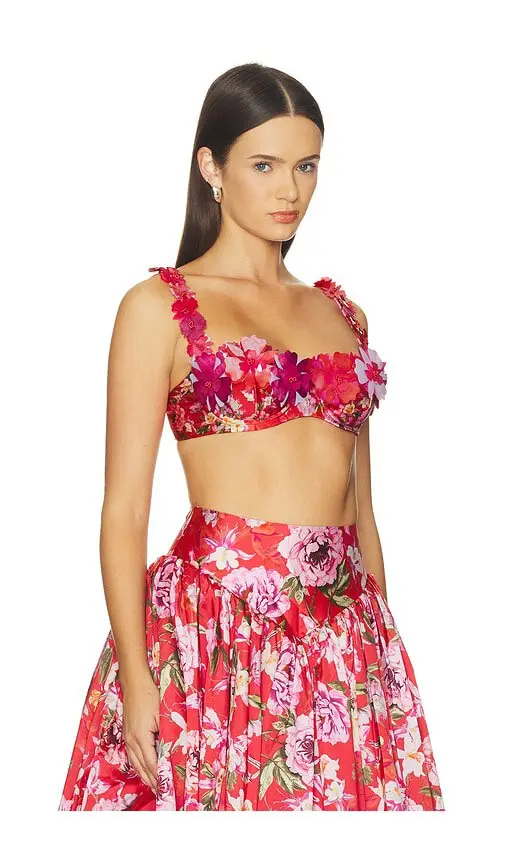 PatBO Peony Sequin Top