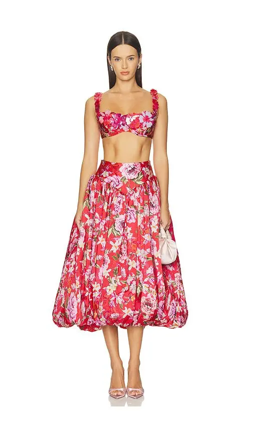 PatBO Peony Sequin Top