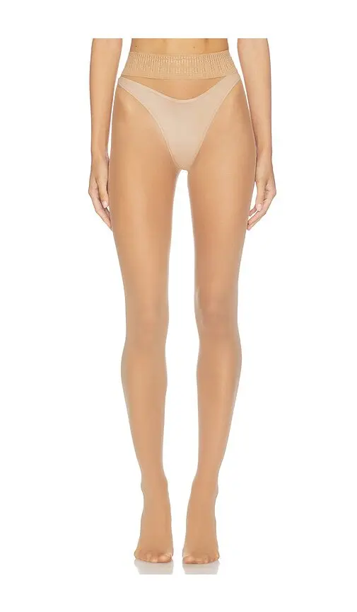 Wolford Fatal 15 Seamless Tights - Gobi