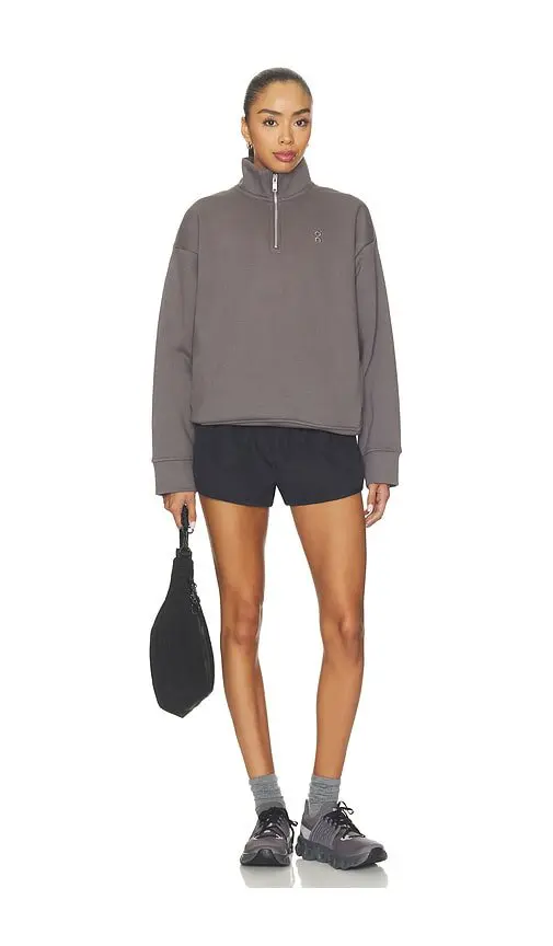 On Club Collective 1/4 Zip In Charcoal