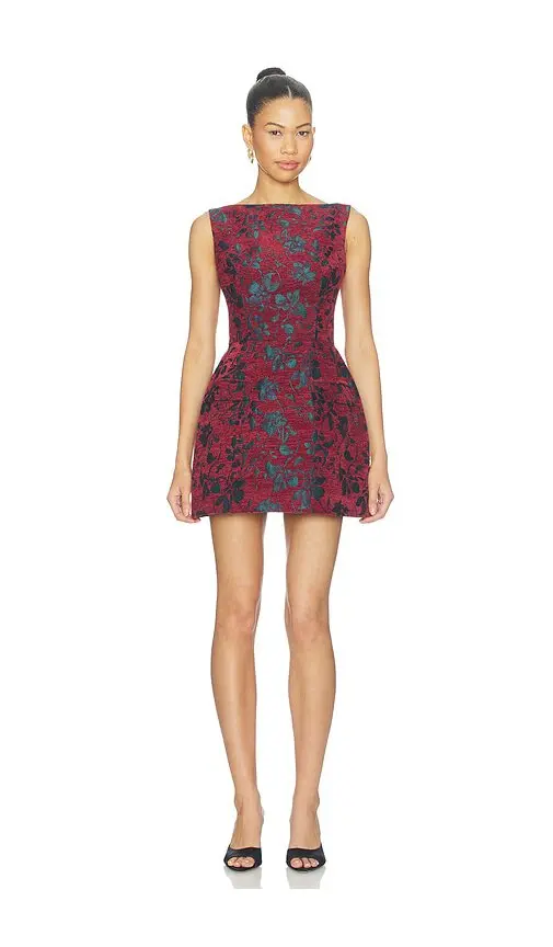 Amanda Uprichard Banco Dress In Burgundy