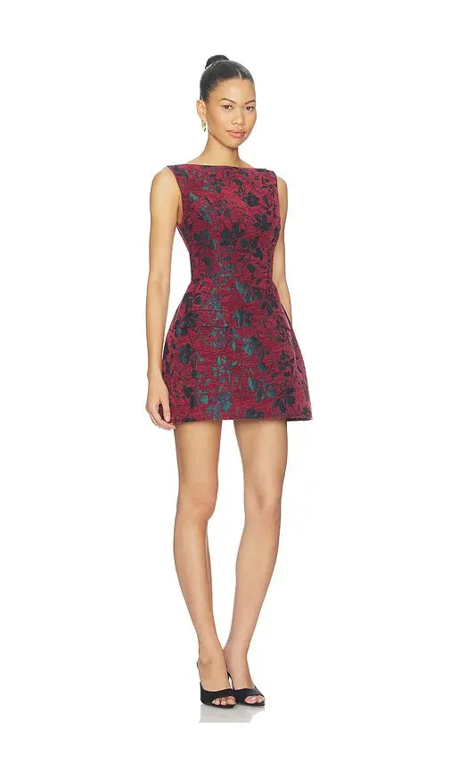 Amanda Uprichard Banco Dress In Burgundy
