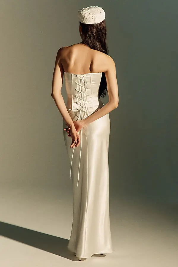 MARE MARE Sat Cched Corset And Skirt Set