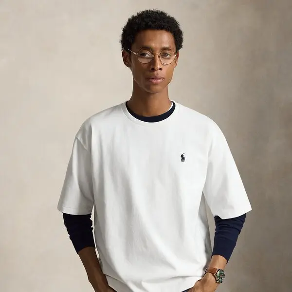 Ralph Lauren Relaxed Fit Jersey Graphic T-shirt - White
