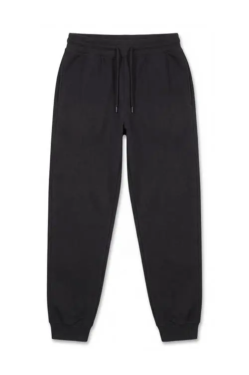 MENINA STEP Drawstring Fleece Jogger Pant - Black