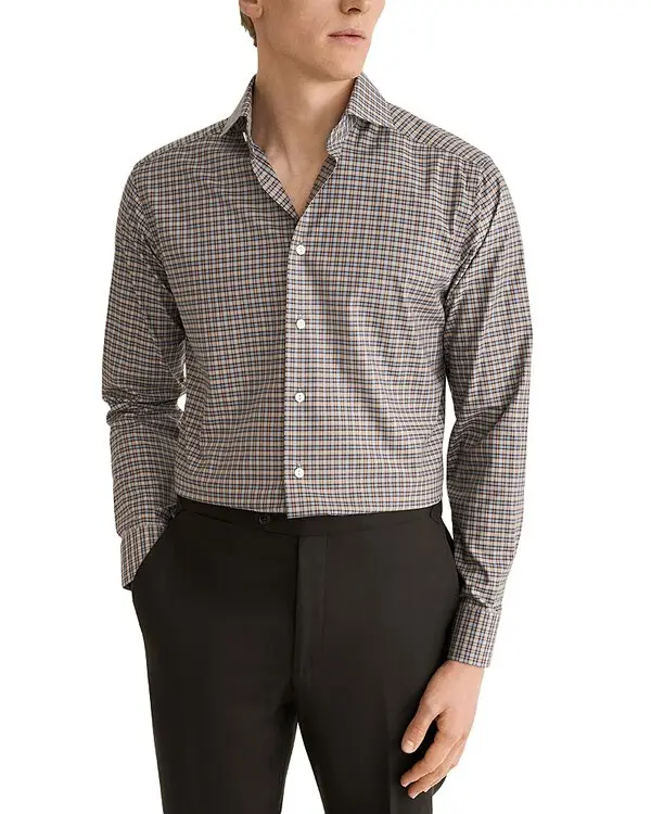Eton Cotton Contemporary Fit Check Shirt