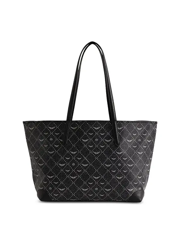 Zadig&Voltaire Z Monogram Print Shopper Tote - Black