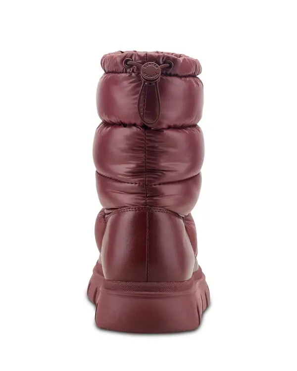 Hunter Maribel Lug Sole Insulated Waterproof Snow Booties - Medium Red