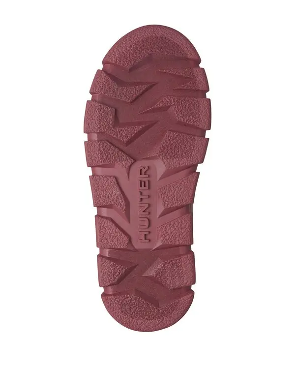 Hunter Maribel Lug Sole Insulated Waterproof Snow Booties - Medium Red
