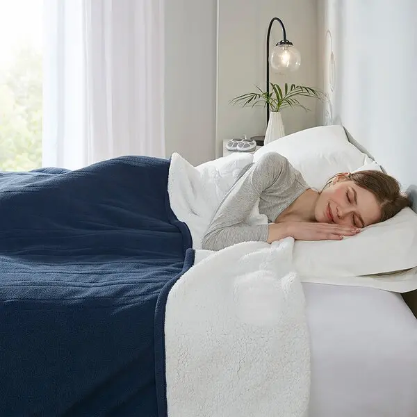 BEAUTYREST Serta Fleece To Sherpa Heated Blanket, Full