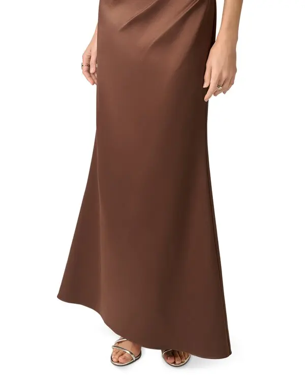 Aidan Mattox Duchess Satin Strapless Gown