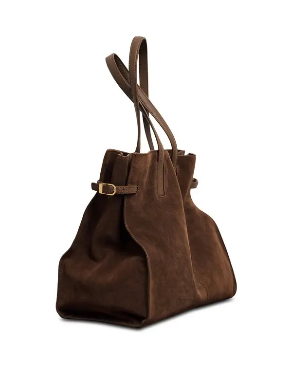 REISS Indigo Oversized Suede Tote