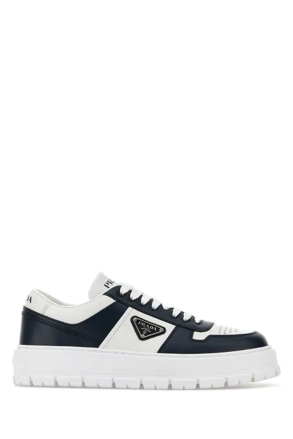 Prada Two-tone Leather Sneakers - Multicolor