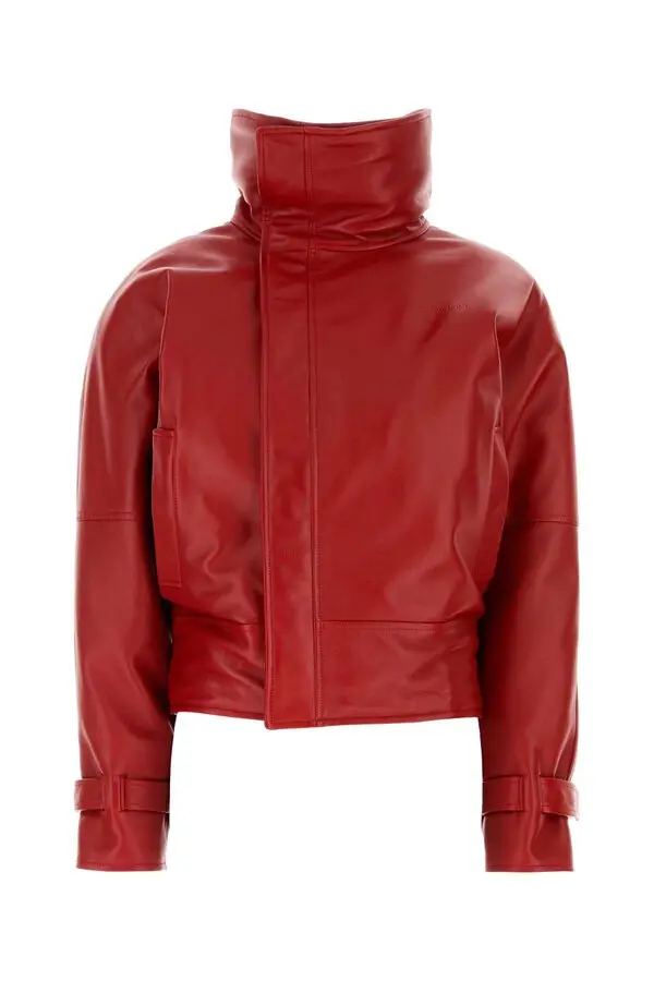 Balenciaga Leather Jacket - Red
