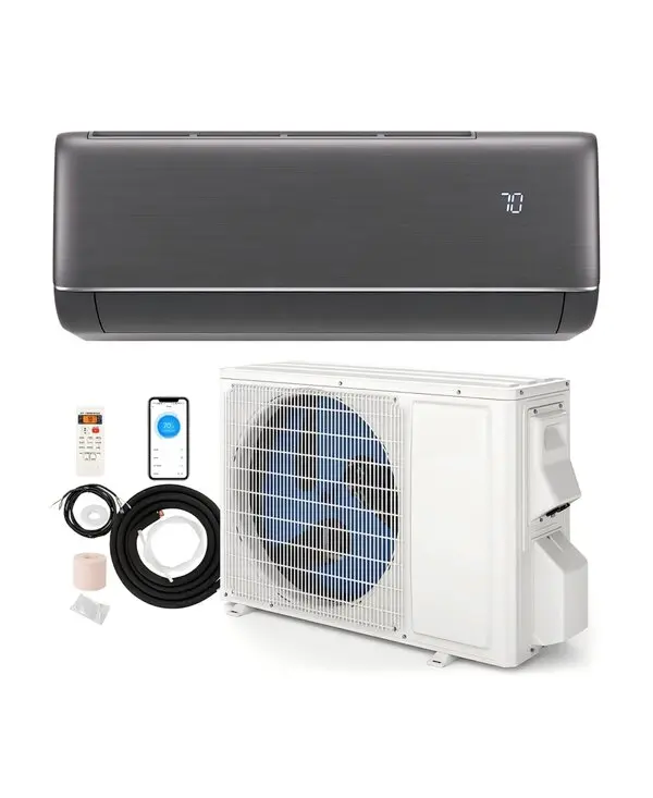 SUGIFT 9100 Btu 20.5 Seer2 115v Wifi Ductless Mini Split Air Conditioner With Alexa - Grey