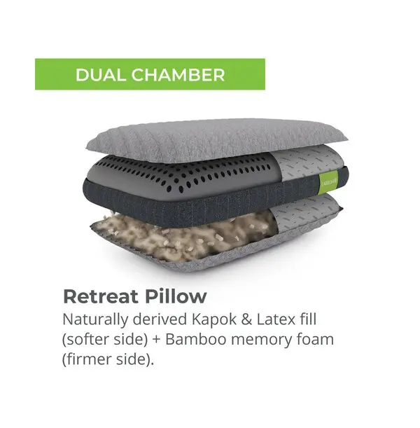 CARILOHA Luxurious Retreat Pillow Naturally Breathable And Hypoallergenic